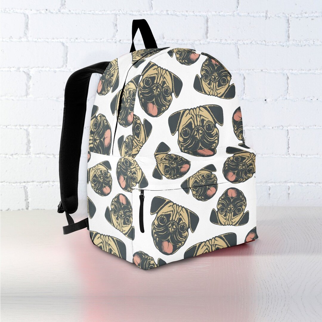 Personalized Pug Backpack | Pug Backpack Kid | Pug Backpack Adult | Pug ...