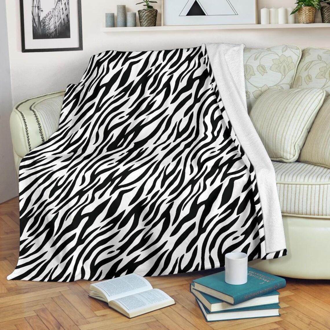 Zebra Blanket Zebra Throw Blanket Zebra Fleece Blanket | Etsy