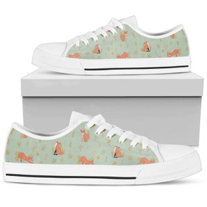 Fox Sneakers for Women, Cute Fox Shoes for Girls, Fun Fox Shoes for ...