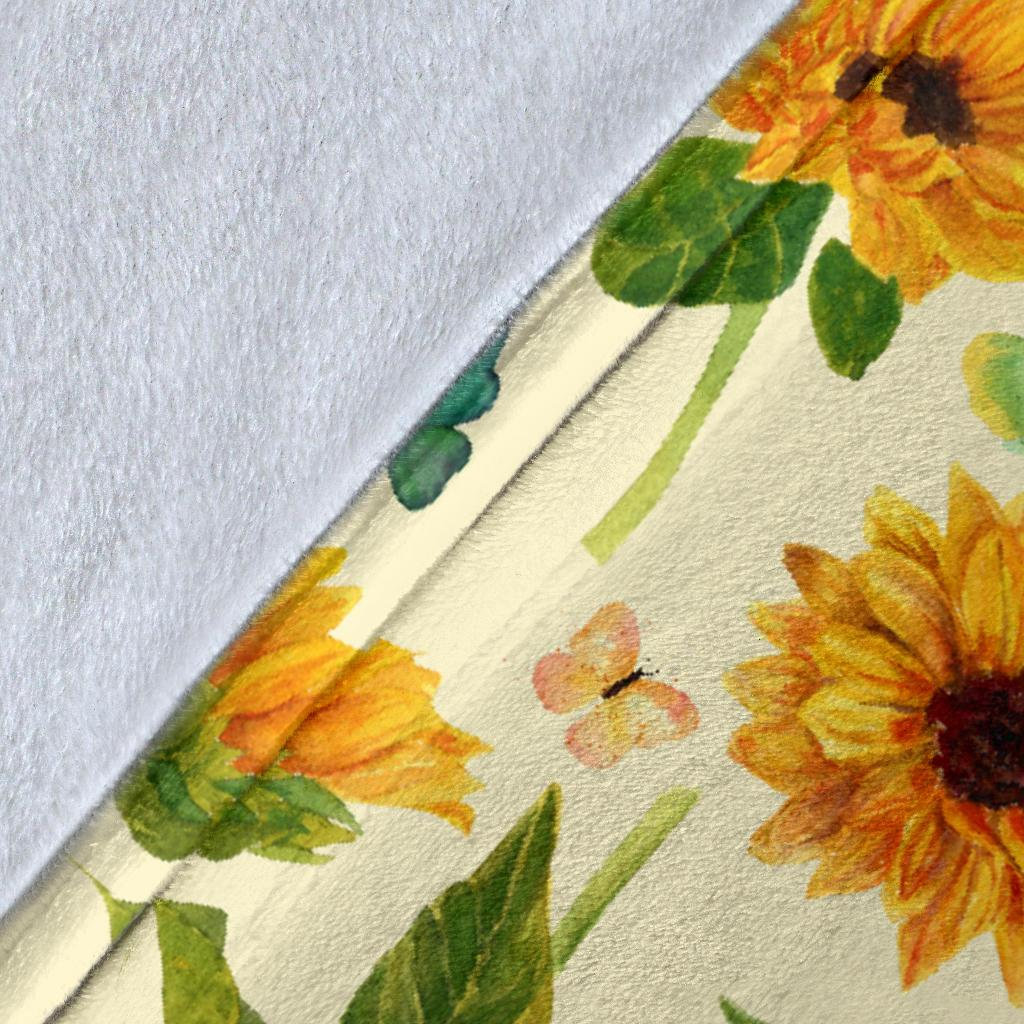 Personalized Sunflower Fleece Blanket: Vibrant Floral Throw - Etsy