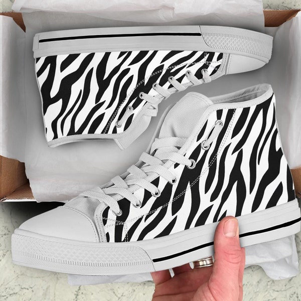 Zebra Print Shoes - Etsy
