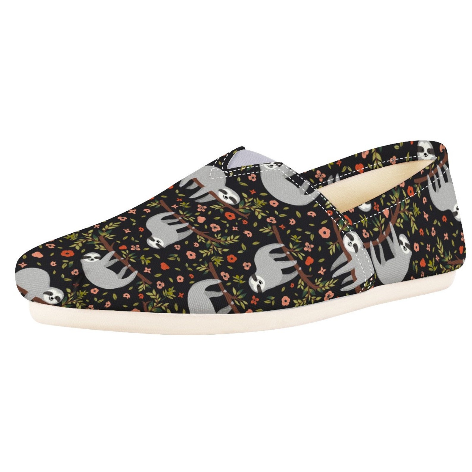 Sloth Shoes Sloth Women Shoes Shoes With Sloth Women | Etsy