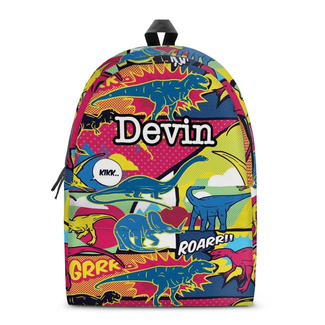 Personalized Dinosaur Backpack Dinosaur Rucsack Dinosaur - Etsy