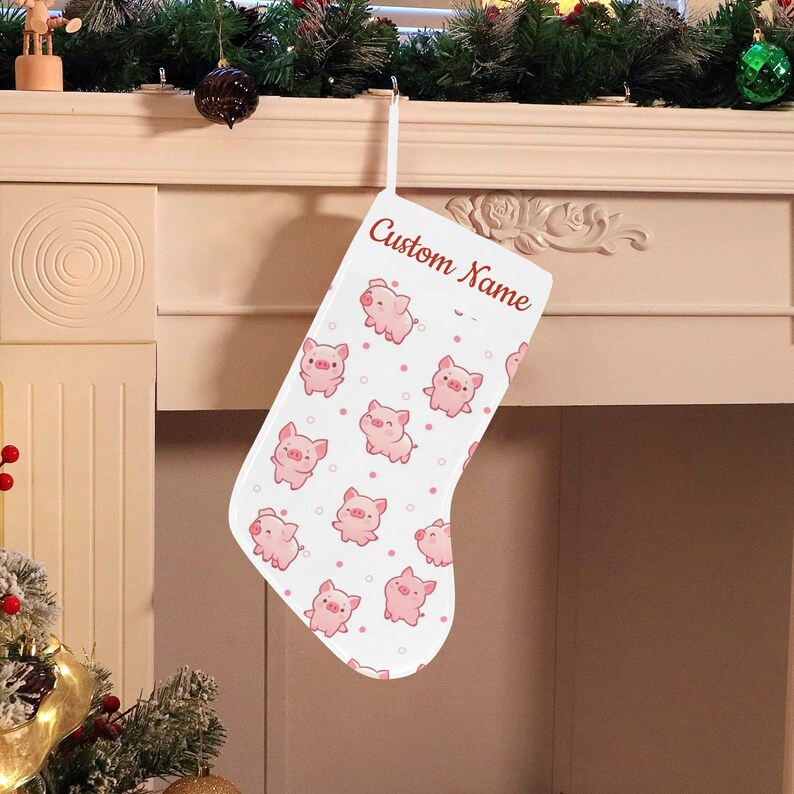Personalized Pig Christmas Stocking - Etsy