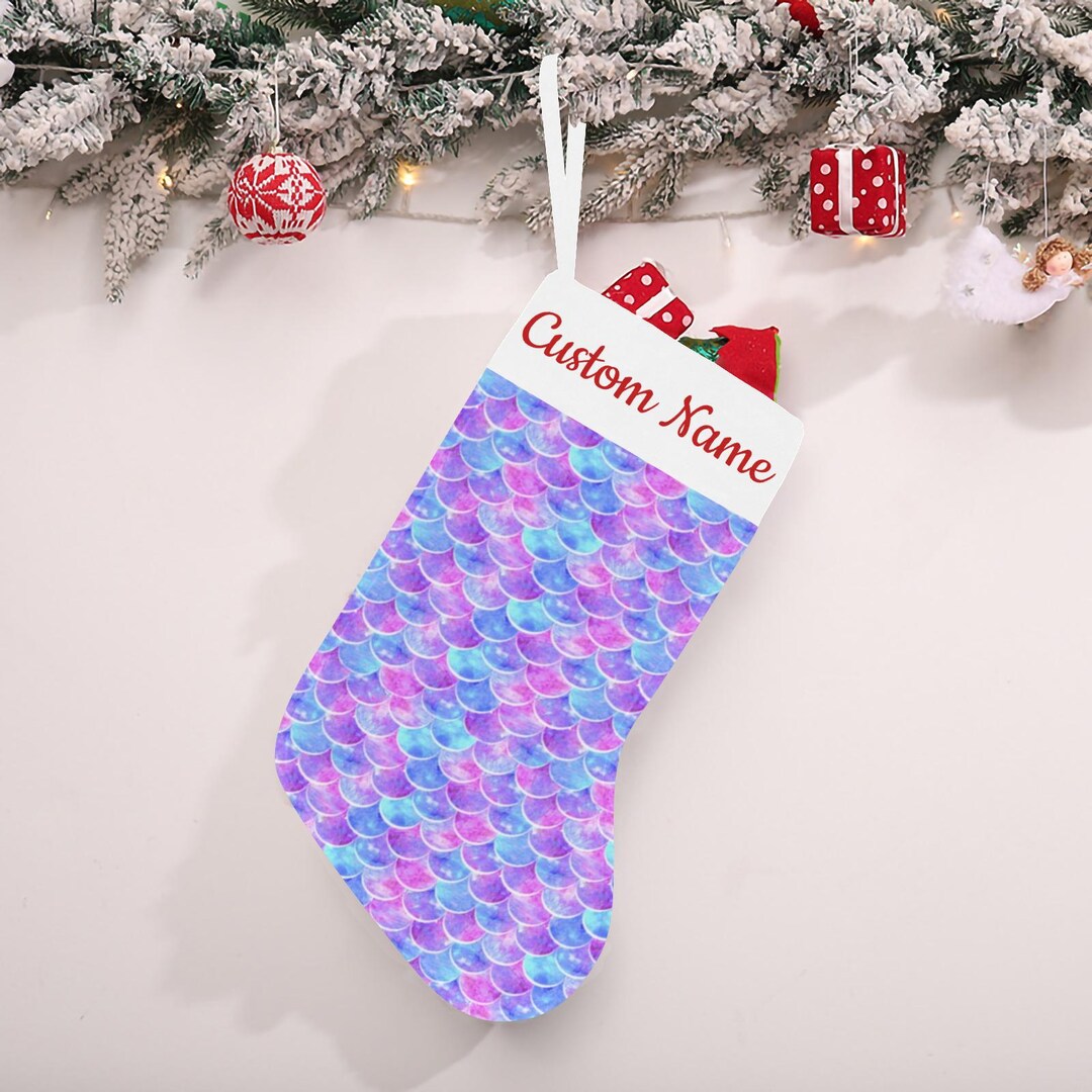 Personalized Mermaid Christmas Stocking - Etsy