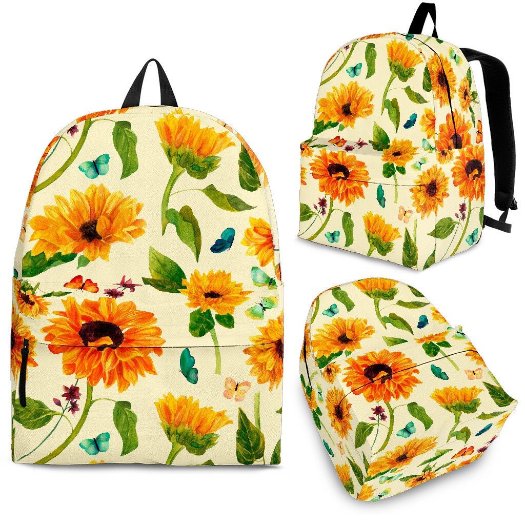 Personalized Sunflower Backpack Backpack Backpack Women | Etsy