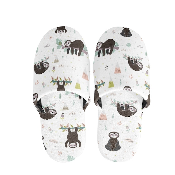 Sloth Slippers for Women - Etsy