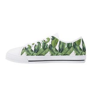 Tropical Leaves Shoes, Tropical Leaves Sneakers, Tropical Women Shoes ...
