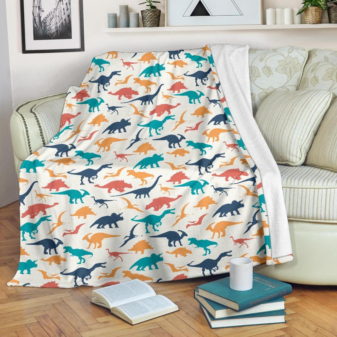 Dinosaur Blanket, Dinosaur Throw Blanket, Dinosaur Fleece Blanket ...