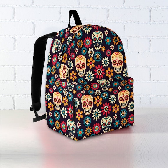 Personalized Sugar Skull Backpack Backpack Rucksack | Etsy