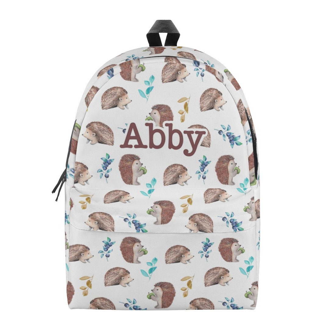 Personalized Hedgehog Backpack: Ideal for Kids & Adults Perfect Gift ...
