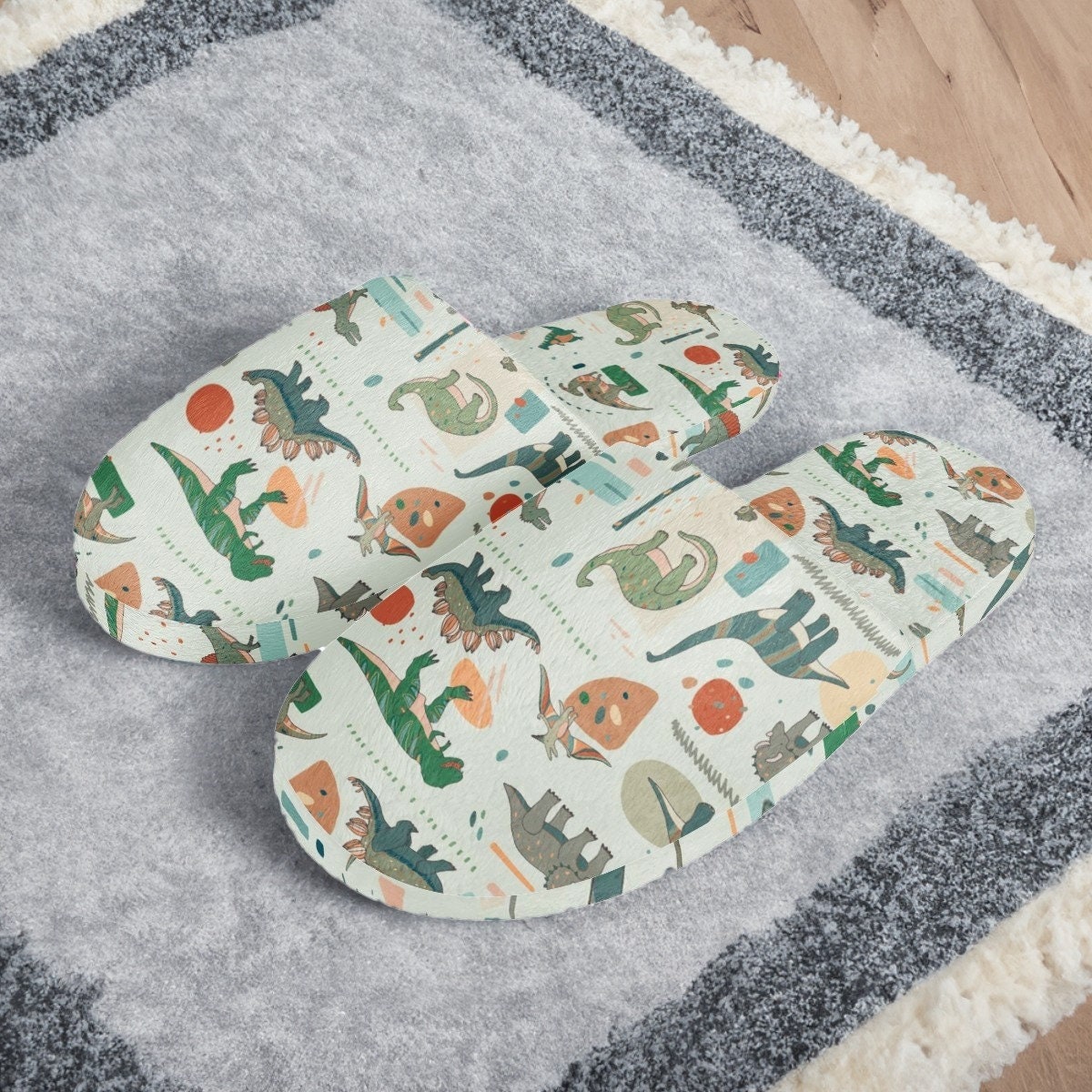 Dinosaur Slippers Dinosaur Slippers Dinosaur Slippers With Sole Dinosaur Slippers Men Dinosaur Slippers for Kid Etsy Ireland