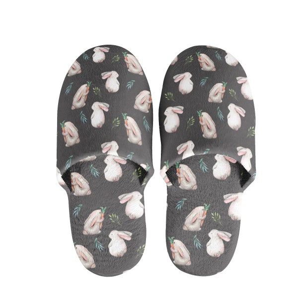 Rabbit Slippers - Etsy