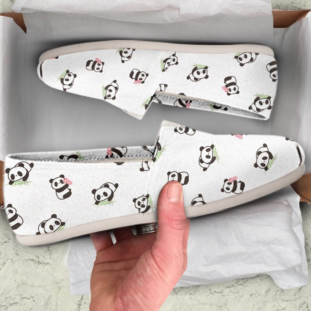 Panda Shoes Panda Women Shoes Shoes With Panda Panda - Etsy