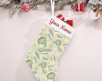 Sea Turtle Personalized Stocking - Etsy
