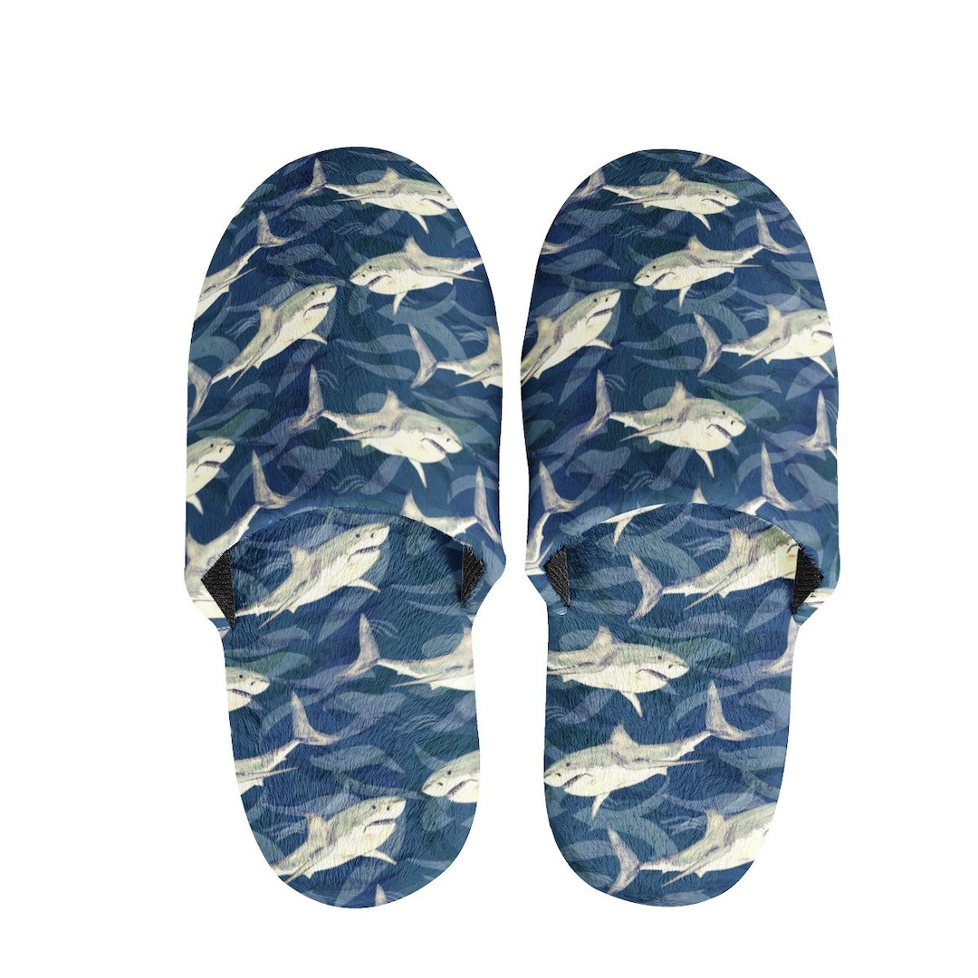 Shark Slippers Shark Slippers With Sole Shark Slippers Men - Etsy