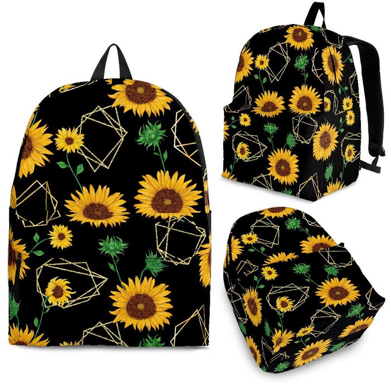 Personalized Sunflower Backpack Backpack Backpack Women - Etsy