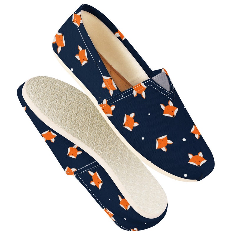 Fox Shoes | Fox Women Shoes | Shoes With Fox | Women Canvas Shoes ...