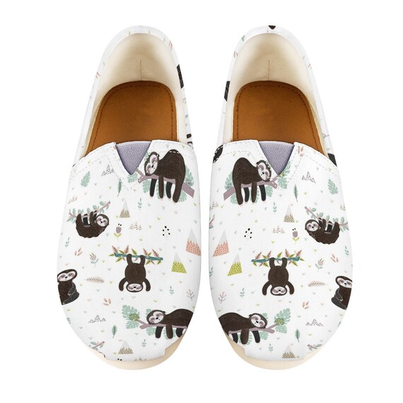 Sloth Shoes Sloth Women Shoes Shoes With Sloth Women | Etsy