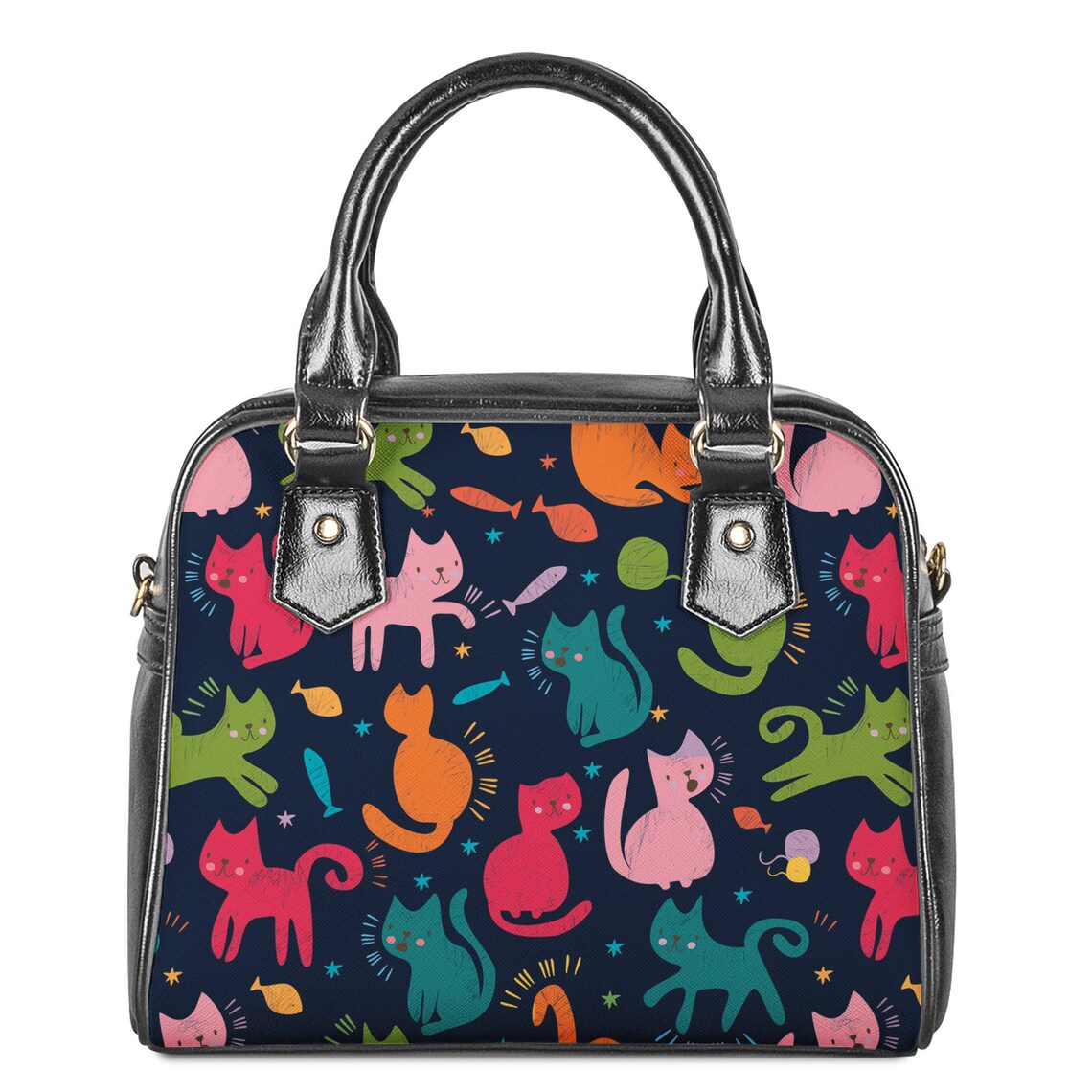 Cat Handbags Cat Shoulder Handbags Cat Women Handbags | Etsy