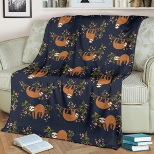Sloth Blanket, Sloth Throw Blanket, Sloth Fleece Blanket, Sloth Adult ...