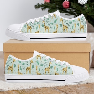 Giraffe Shoes, Giraffe Sneakers, Giraffe Women Shoes, Shoes With ...