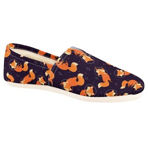 Fox Shoes Fox Women Shoes Shoes With Fox Women Canvas - Etsy