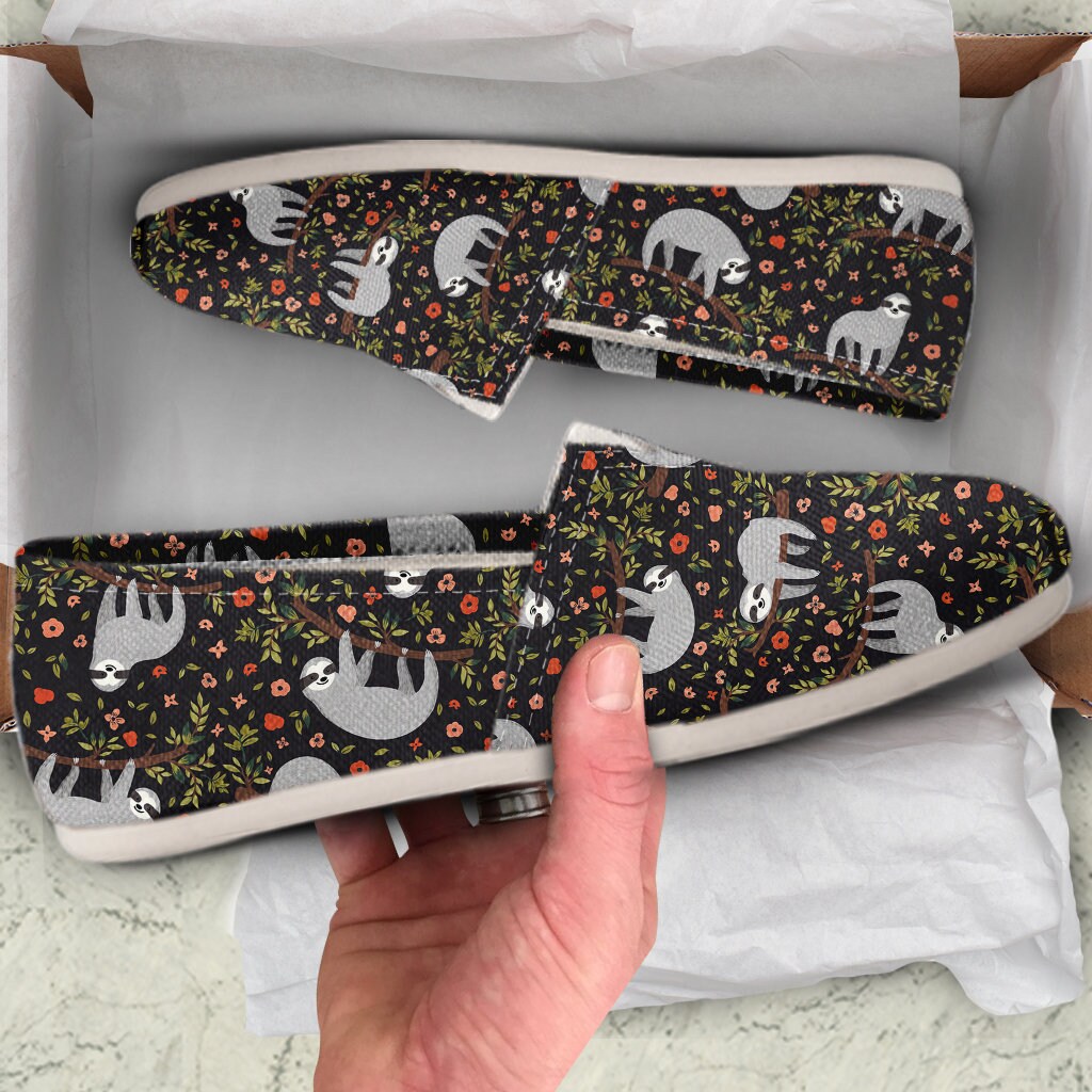 Sloth Shoes Sloth Women Shoes Shoes With Sloth Women | Etsy