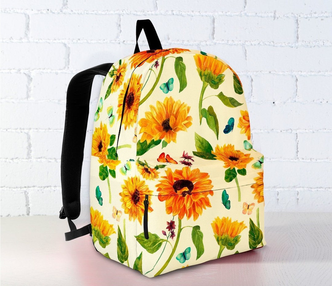 Personalized Sunflower Backpack Backpack Backpack Women Laptop Backpack ...