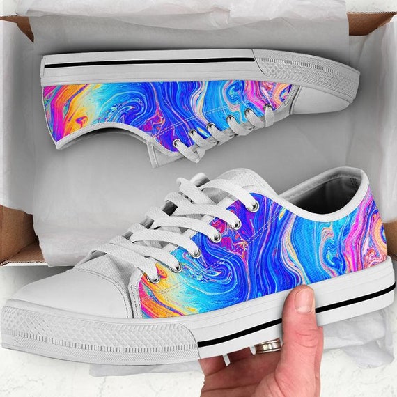Psychedelic Shoes Psychedelic Sneakers Psychedelic Women - Etsy