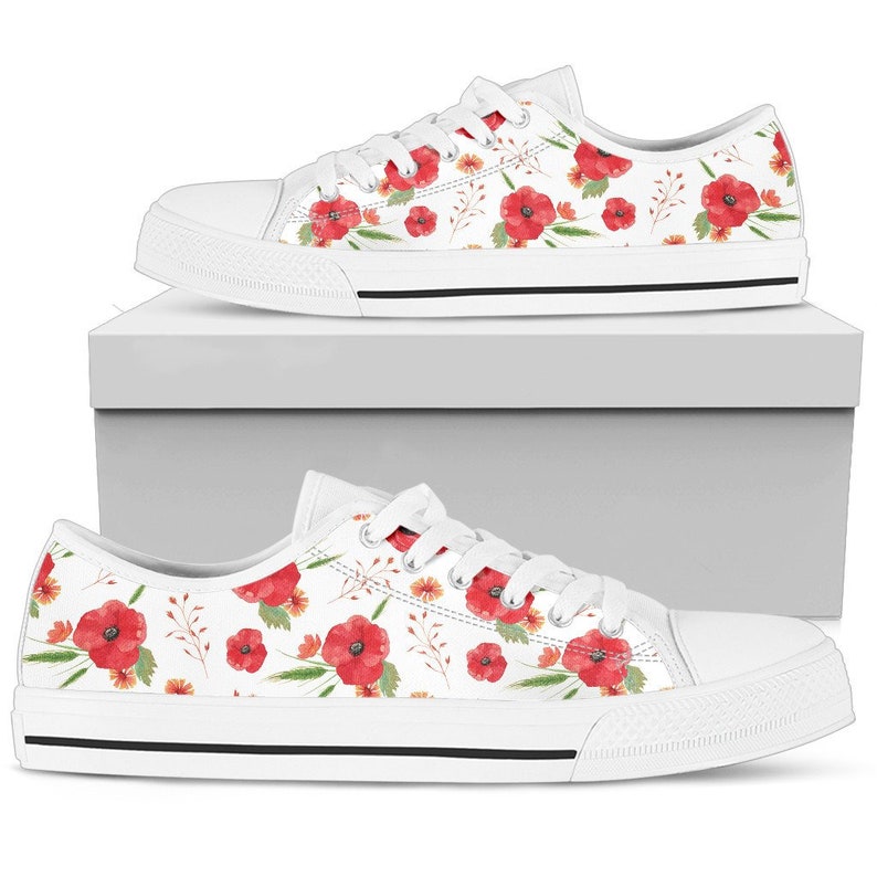 Poppy Shoes Poppy Sneakers Poppy Women Shoes Poppy Kid - Etsy