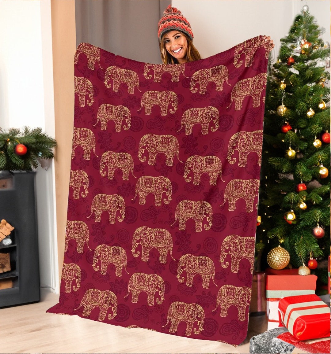 Elephant Blanket, Elephant Throw Blanket, Elephant Fleece Blanket ...