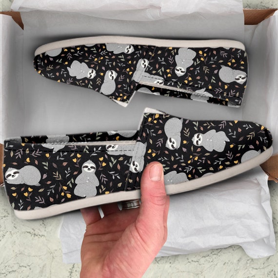 Sloth Shoes Sloth Women Shoes Shoes With Sloth Women | Etsy