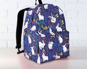 Personalized Rabbit Backpack Rabbit Backpack Kid Rabbit | Etsy