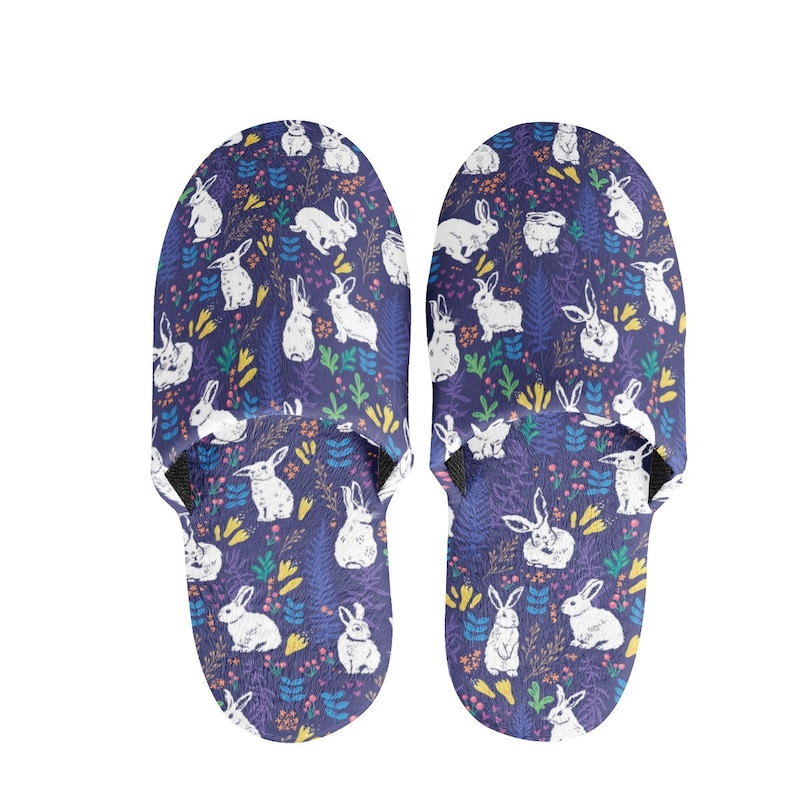 Rabbit Slippers - Etsy