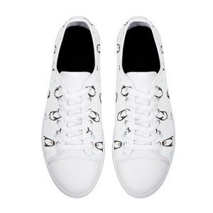 Penguin Sneakers for Women – Cute & Comfy Canvas Shoes for Penguin ...