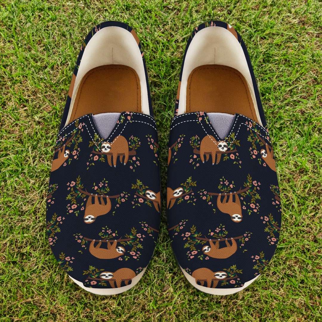 Sloth Shoes Sloth Women Shoes Shoes With Sloth Women - Etsy