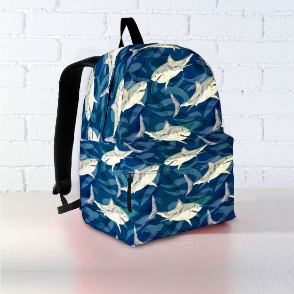 Shark Backpack - Etsy