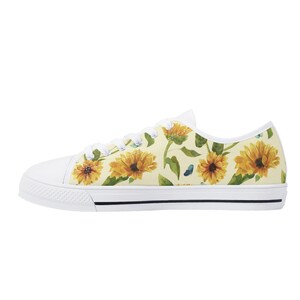 Sunflower Shoes, Sunflower Sneakers, Sunflower Women Shoes, Kid ...