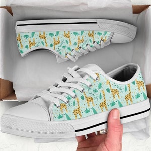 Giraffe Shoes, Giraffe Sneakers, Giraffe Women Shoes, Shoes With ...