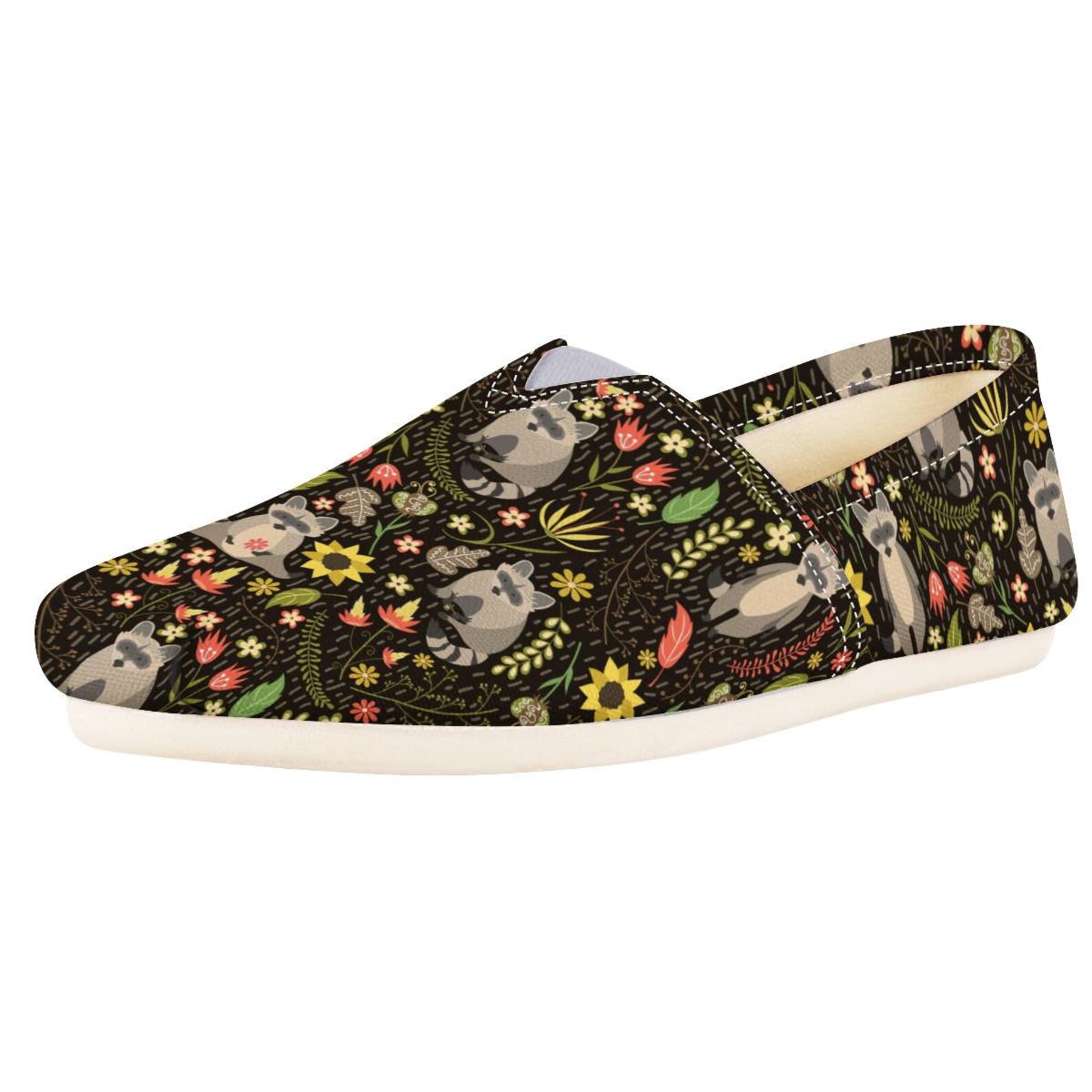 Raccoon Shoes Raccoon Women Shoes Shoes With Raccoon - Etsy