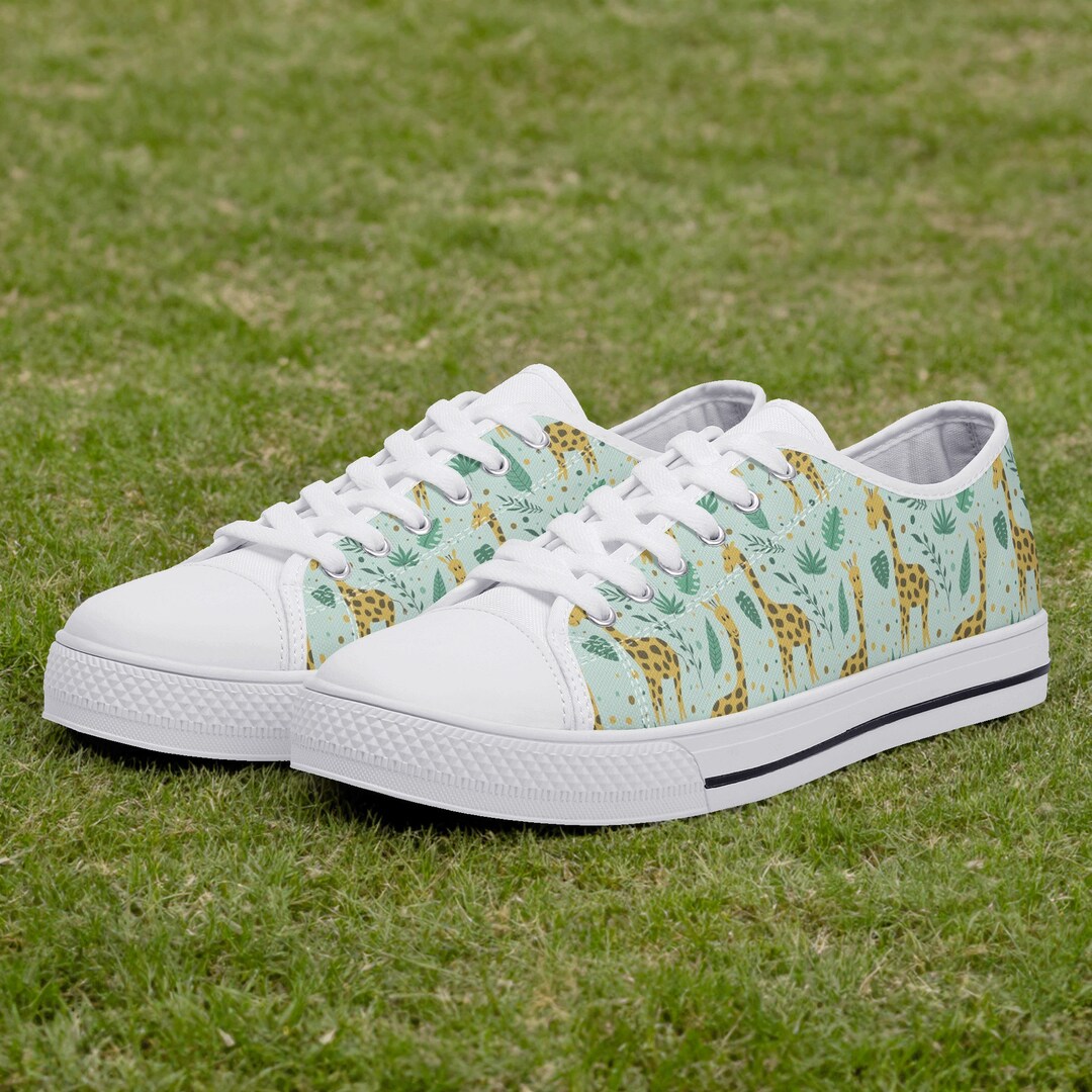 Giraffe Shoes, Giraffe Sneakers, Giraffe Women Shoes, Shoes With ...