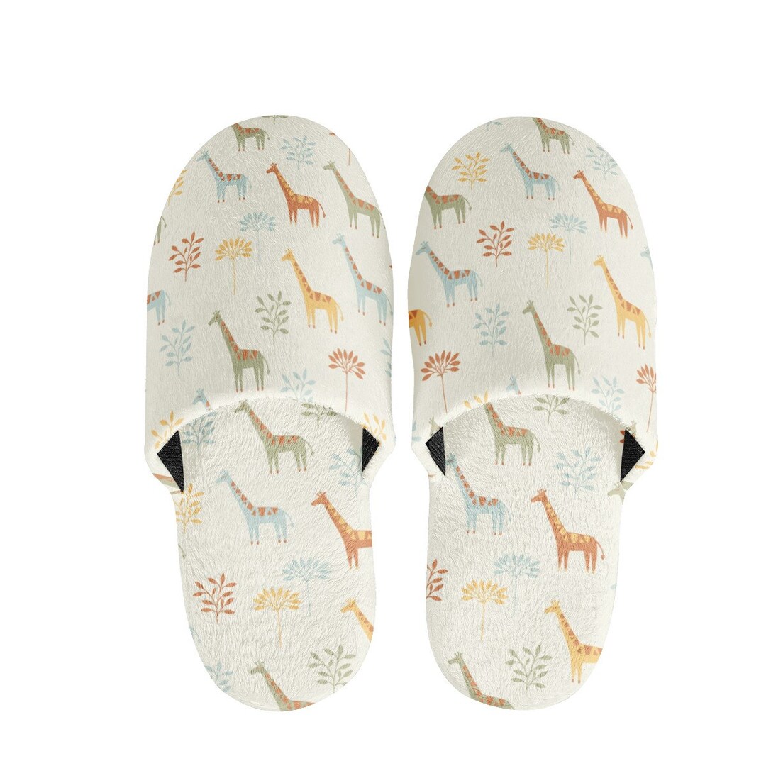 Giraffe Slippers, Giraffe Slippers With Sole, Giraffe Slippers Men ...