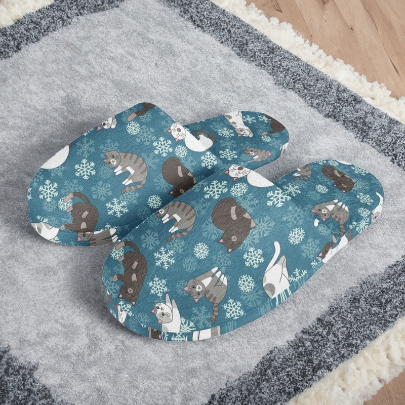 Cat Slippers - Etsy