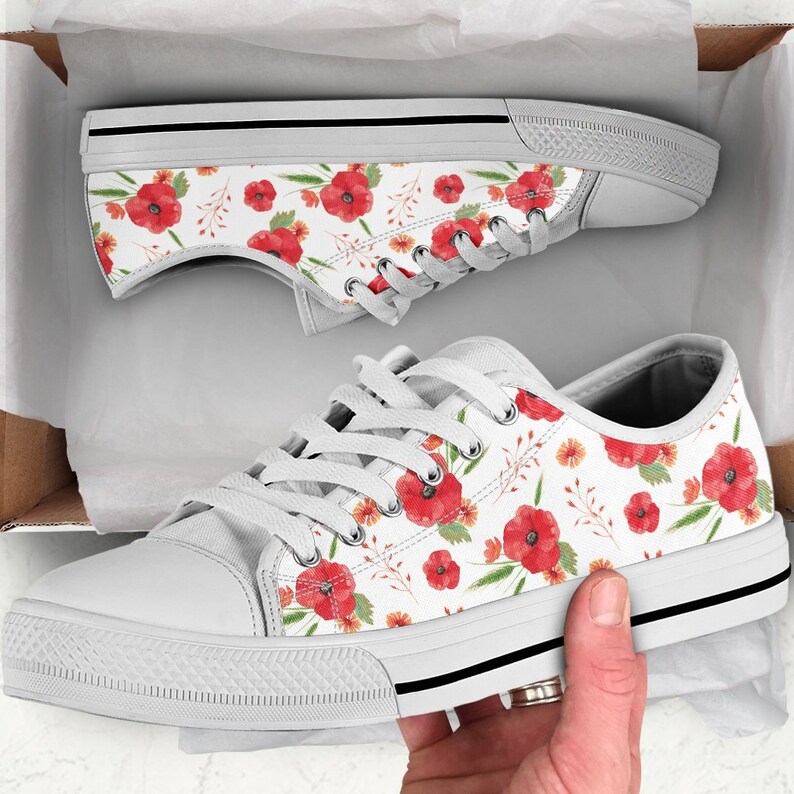 Poppy Shoes Poppy Sneakers Poppy Women Shoes Poppy Kid - Etsy