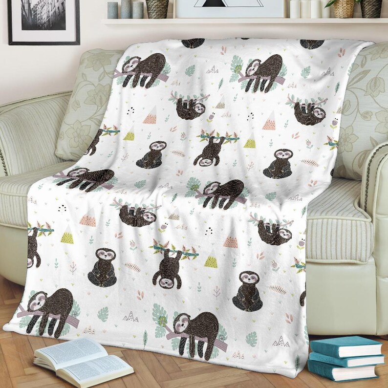 Sloth Blanket Sloth Throw Blanket Sloth Fleece Blanket - Etsy