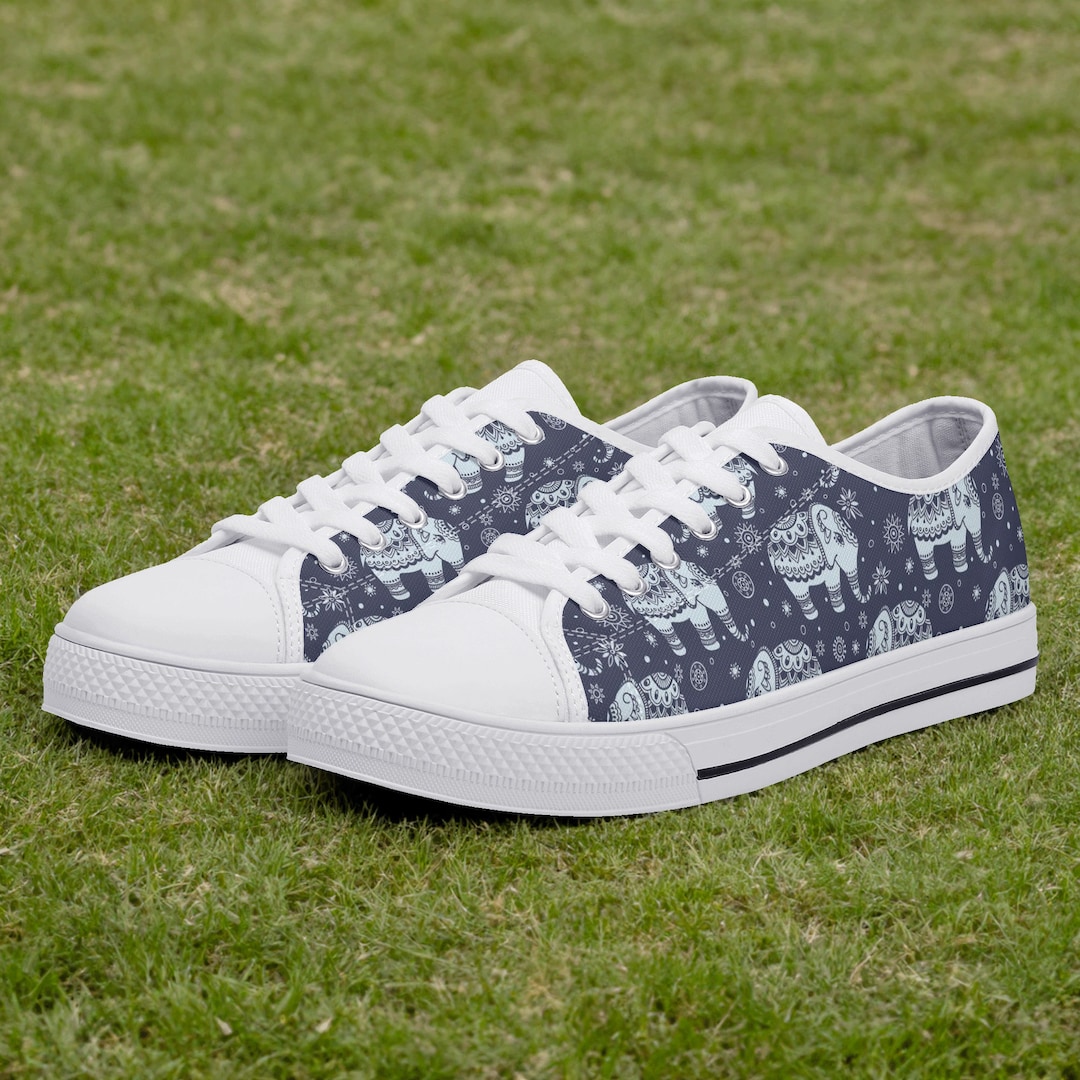 Elephant Sneakers for Women and Kids Cute Elephant Shoes Elephant ...