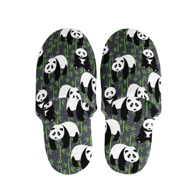 Panda Slippers - Etsy