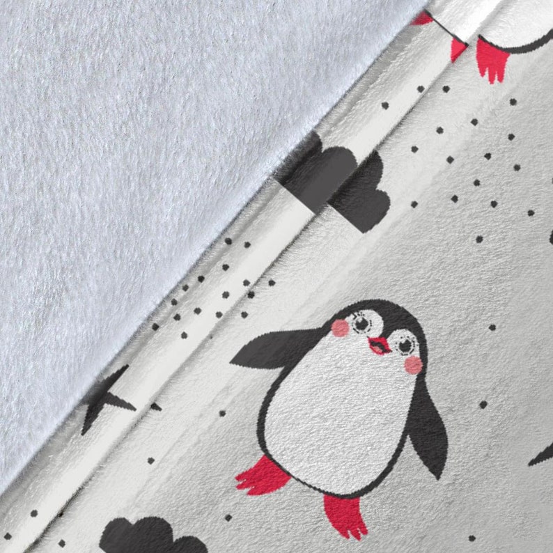 Penguin Blanket Penguin Throw Blanket Penguin Fleece | Etsy