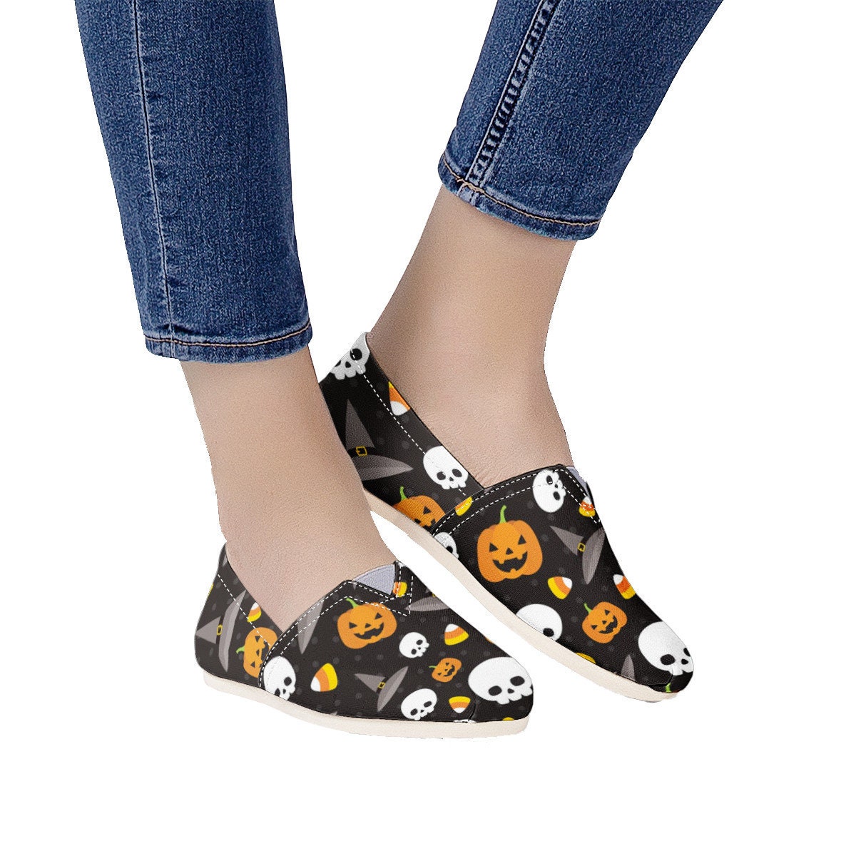 Halloween Shoes Halloween Women Shoes Shoes With Halloween - Etsy